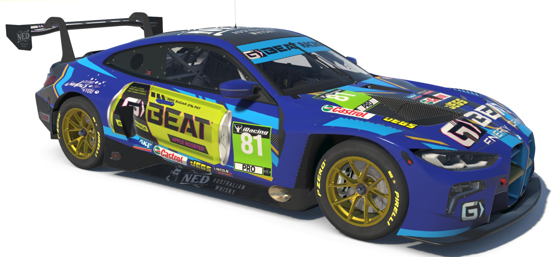 GBeat Blue BMW M4 GT3 by Gene N. - Trading Paints
