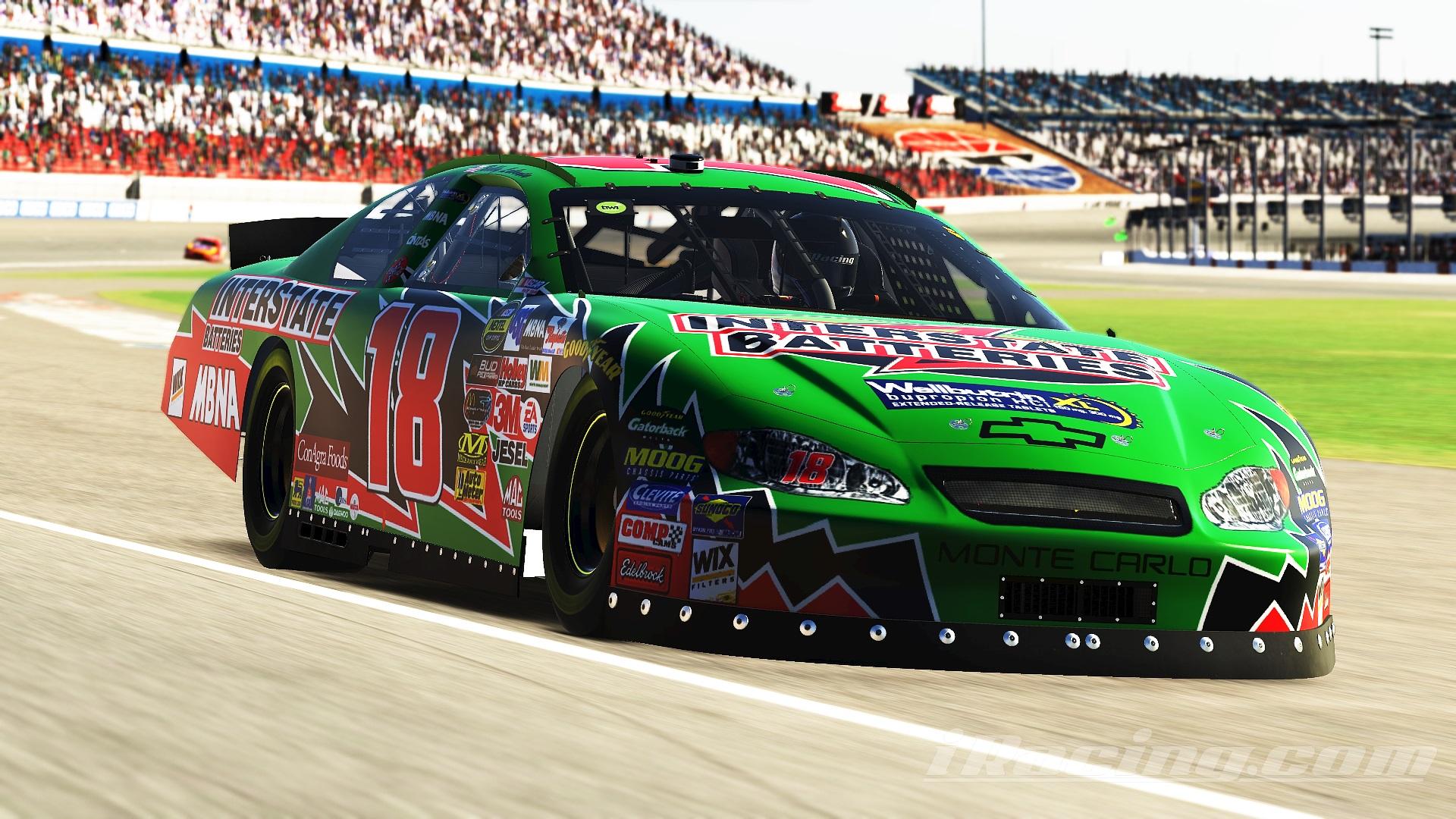 #18 Bobby Labonte 2004 Interstate Batteries Chevrolet Monte Carlo Sim Stamped Number by ...