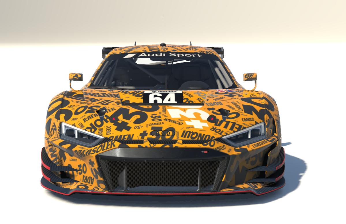 Audi R8 LMS Evo II GT3 md30 nube nombres naranja by Jesús Arboleya ...