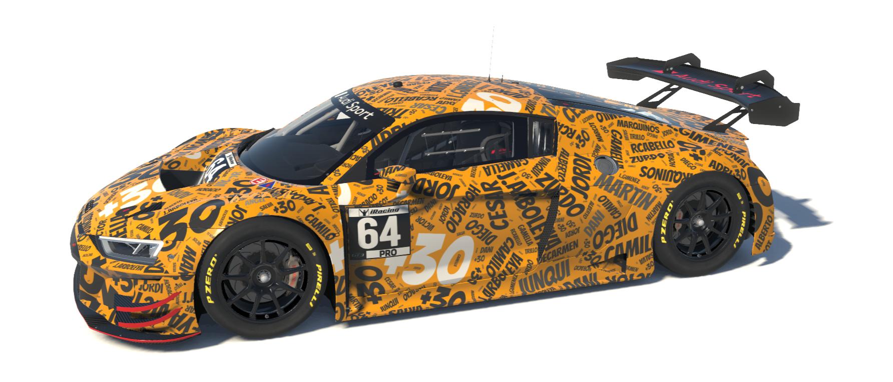 Audi R8 LMS Evo II GT3 md30 nube nombres naranja by Jesús Arboleya ...
