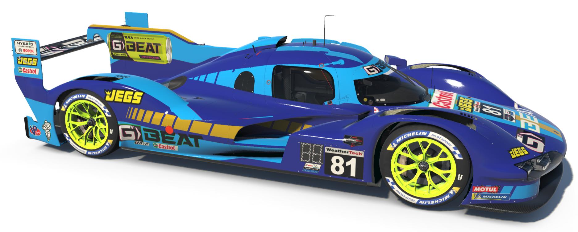 GBeat Blue Porsche 963 GTP by Gene N. - Trading Paints