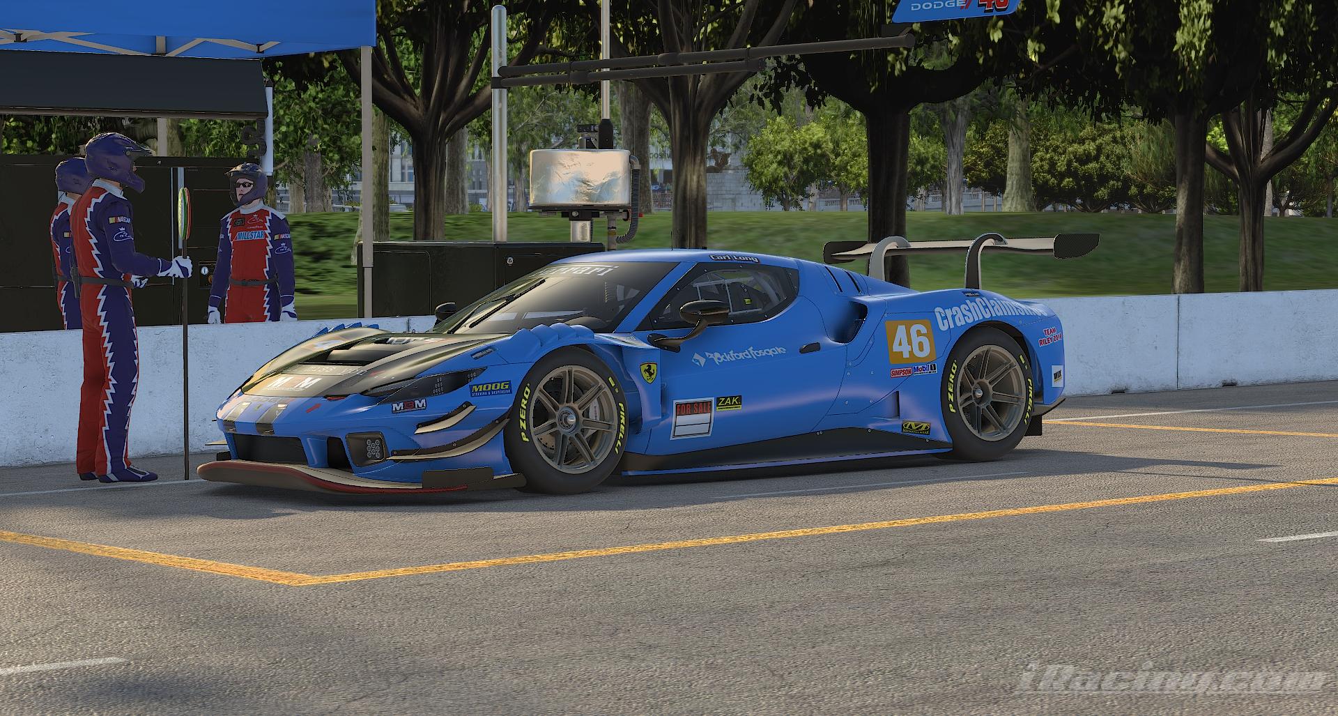 Carl Long Farewell Dodge Ferrari 296 GT3 by Dustin William Owen Dawes ...