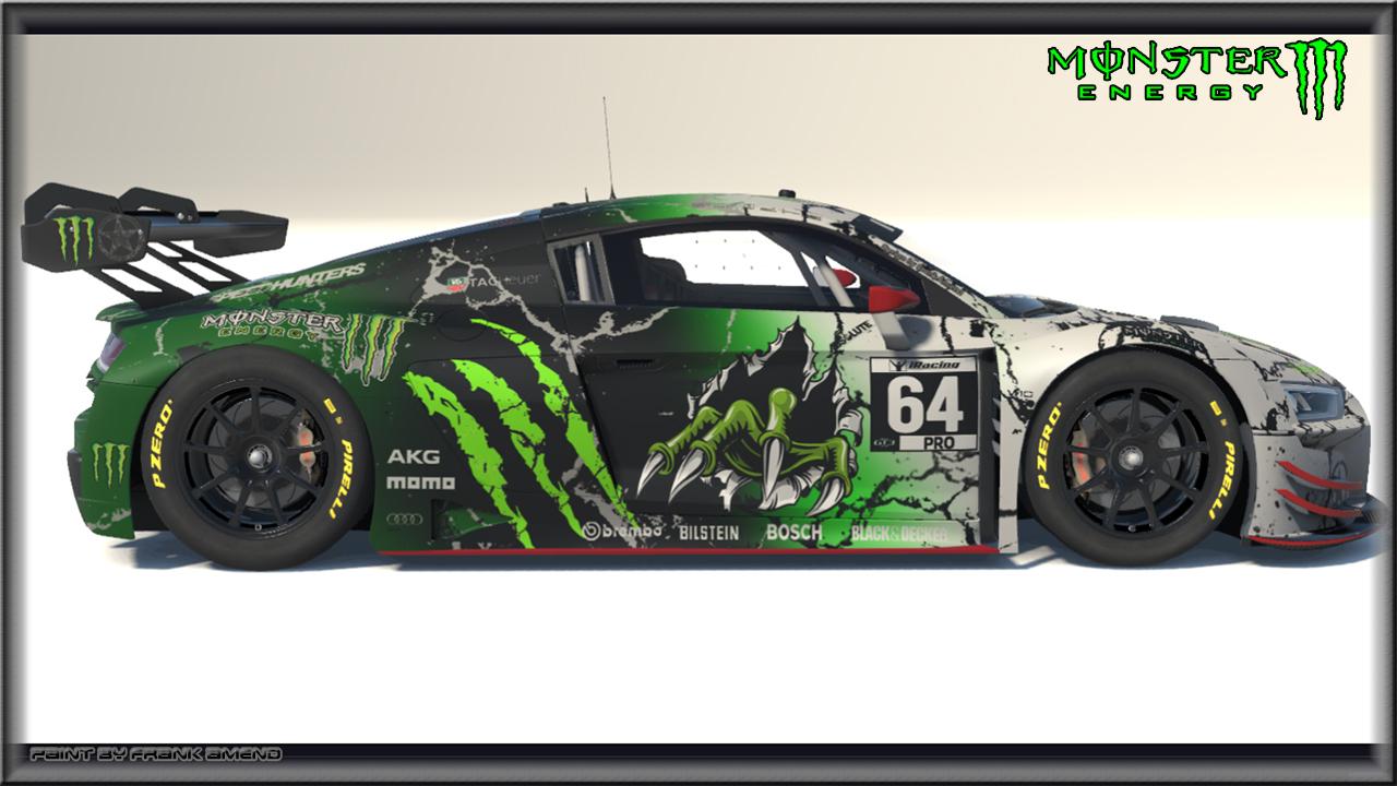 Monster Audi R8 LMS EVO II GT3 by Frank Amend - Trading Paints