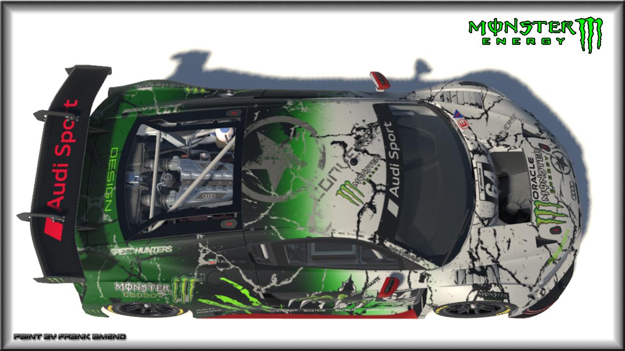 Monster Audi R8 LMS EVO II GT3 by Frank Amend - Trading Paints