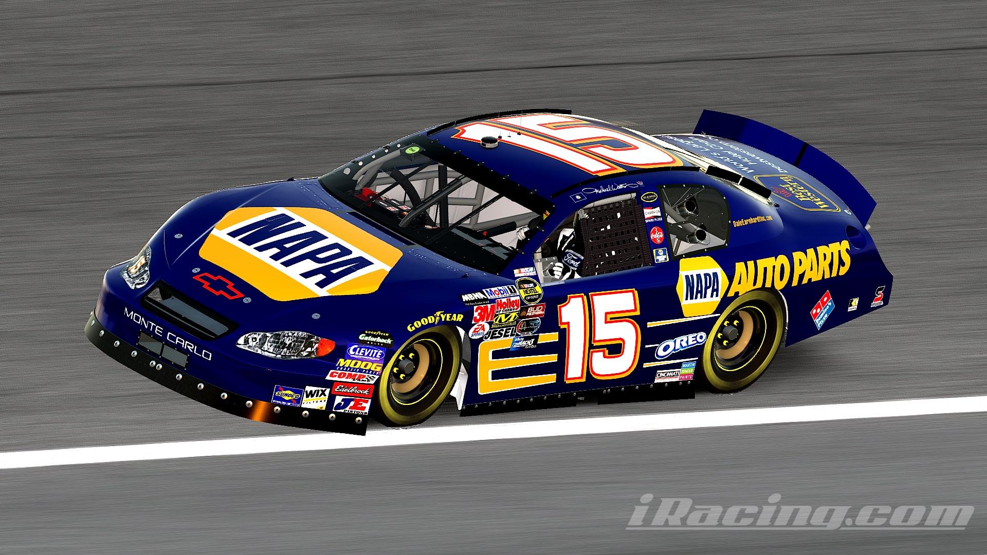 #15 Michael Waltrip 2004 NAPA Chevrolet Monte Carlo Sim Stamped Number by Christian Budd ...