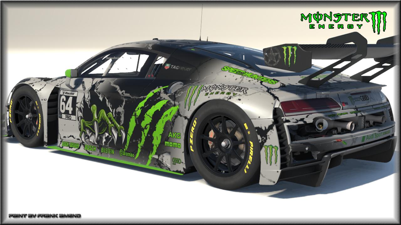 White Monster Audi R8 LMS EVO II GT3 by Frank Amend - Trading Paints