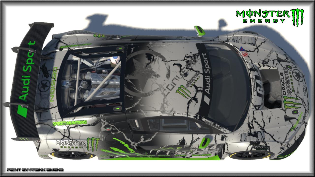 White Monster Audi R8 LMS EVO II GT3 by Frank Amend - Trading Paints