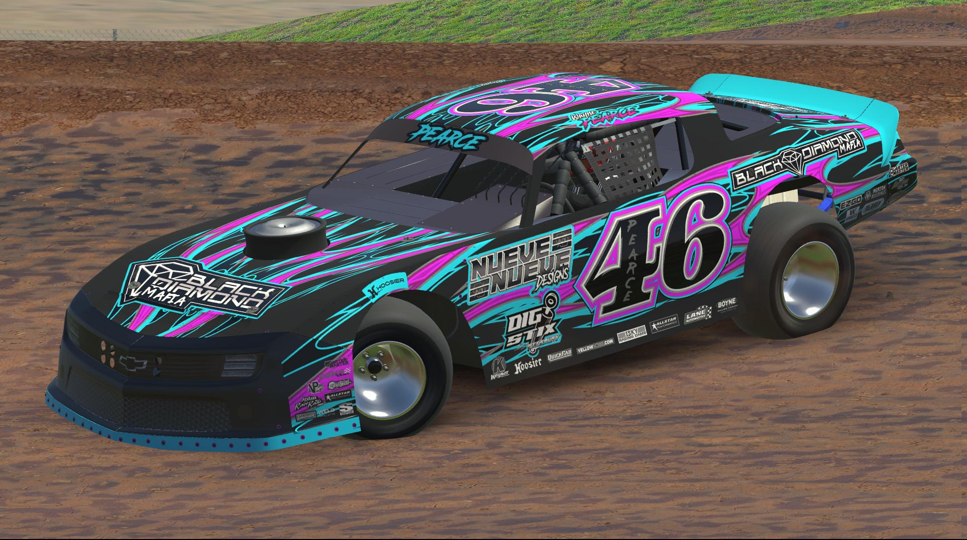 Wayne Pearce #46 Black Diamond DSS by Triston Sikes - Trading Paints