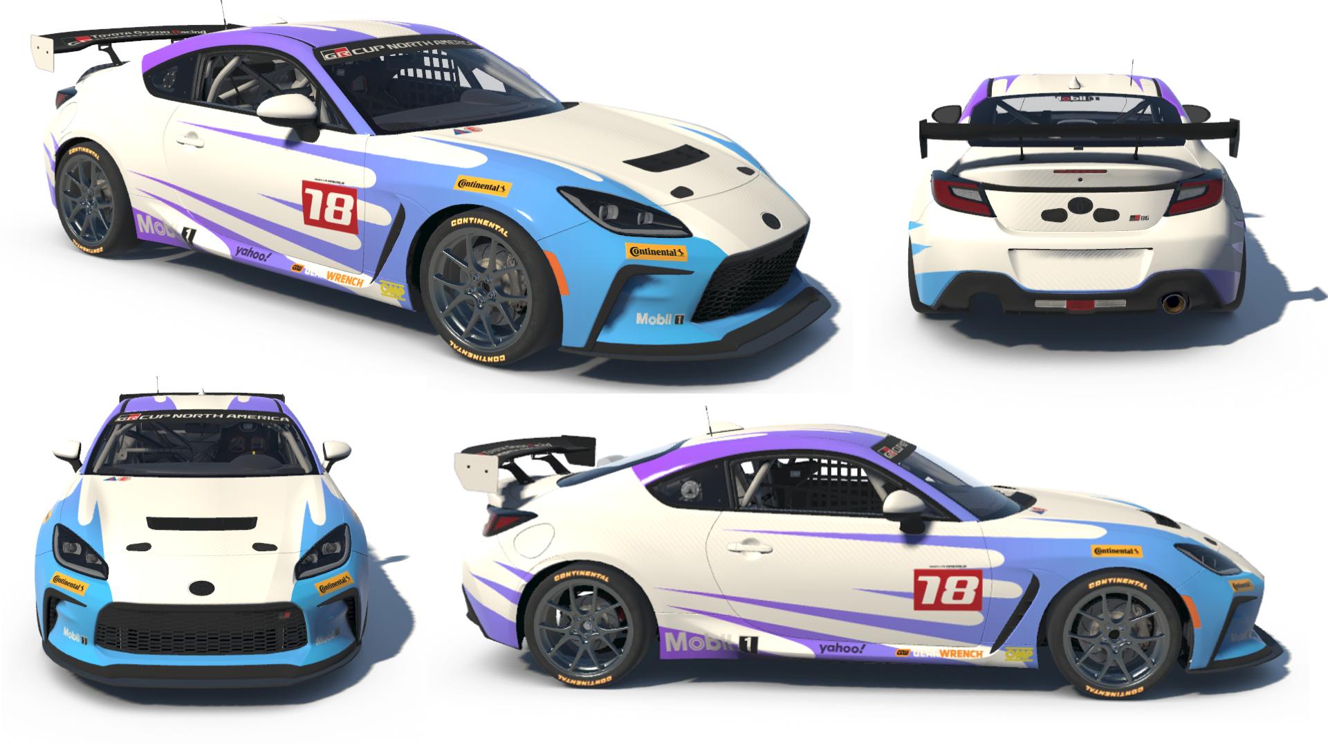 White carbon - blue and purple by Adrien D. - Trading Paints