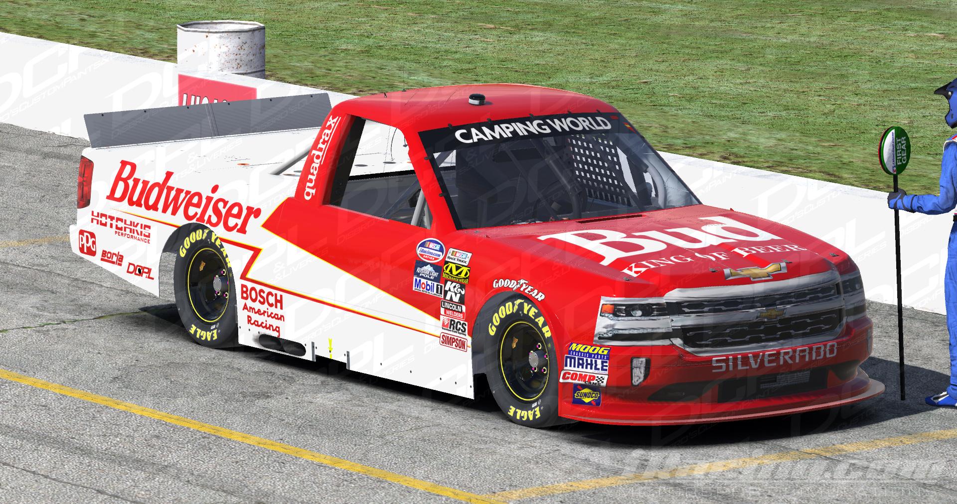 Budweiser Roger Mears Throwback by Sean Disbro2 - Trading Paints