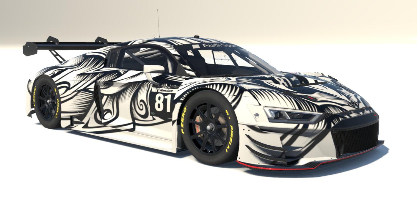 Audi R8 LMS EVO II GT3 Devils Head Tribal by Barry B. - Trading Paints