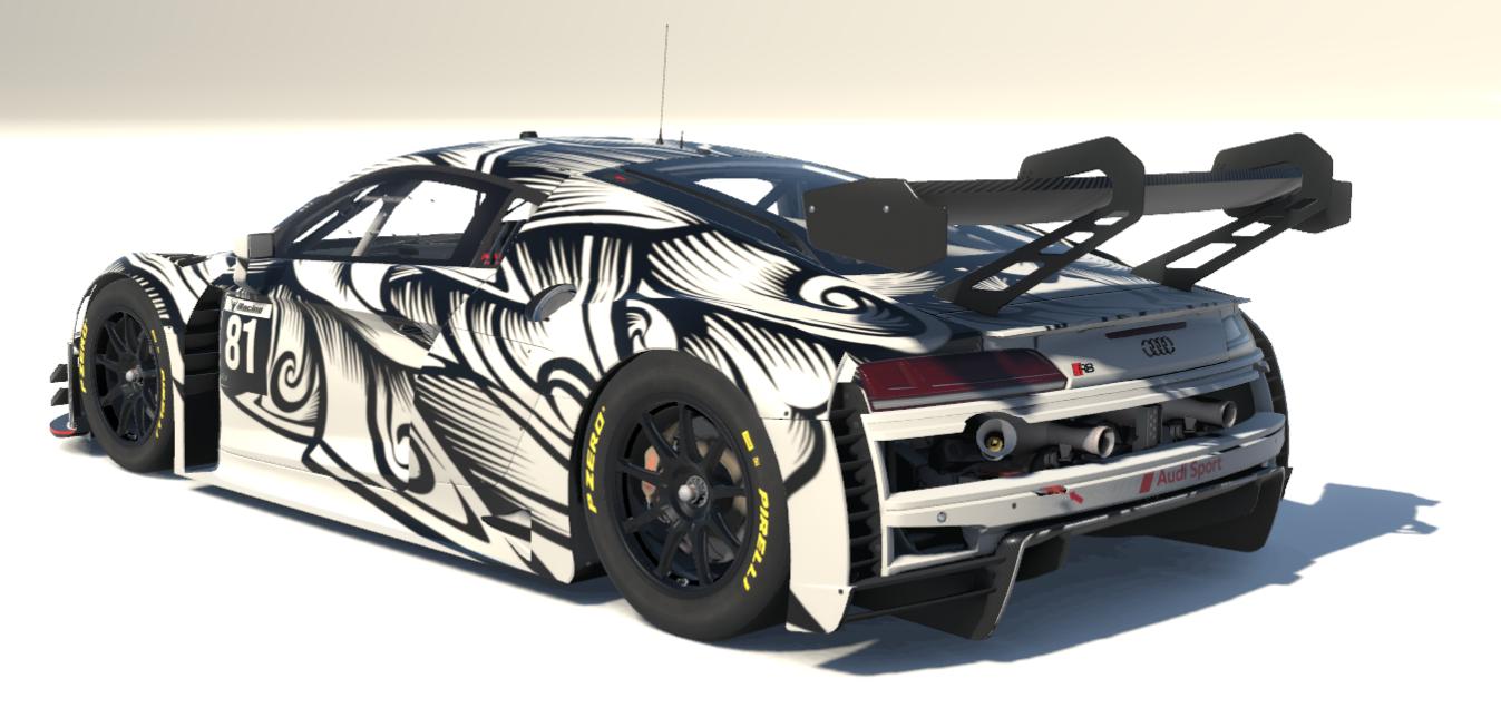 Audi R8 LMS EVO II GT3 Devils Head Tribal by Barry B. - Trading Paints