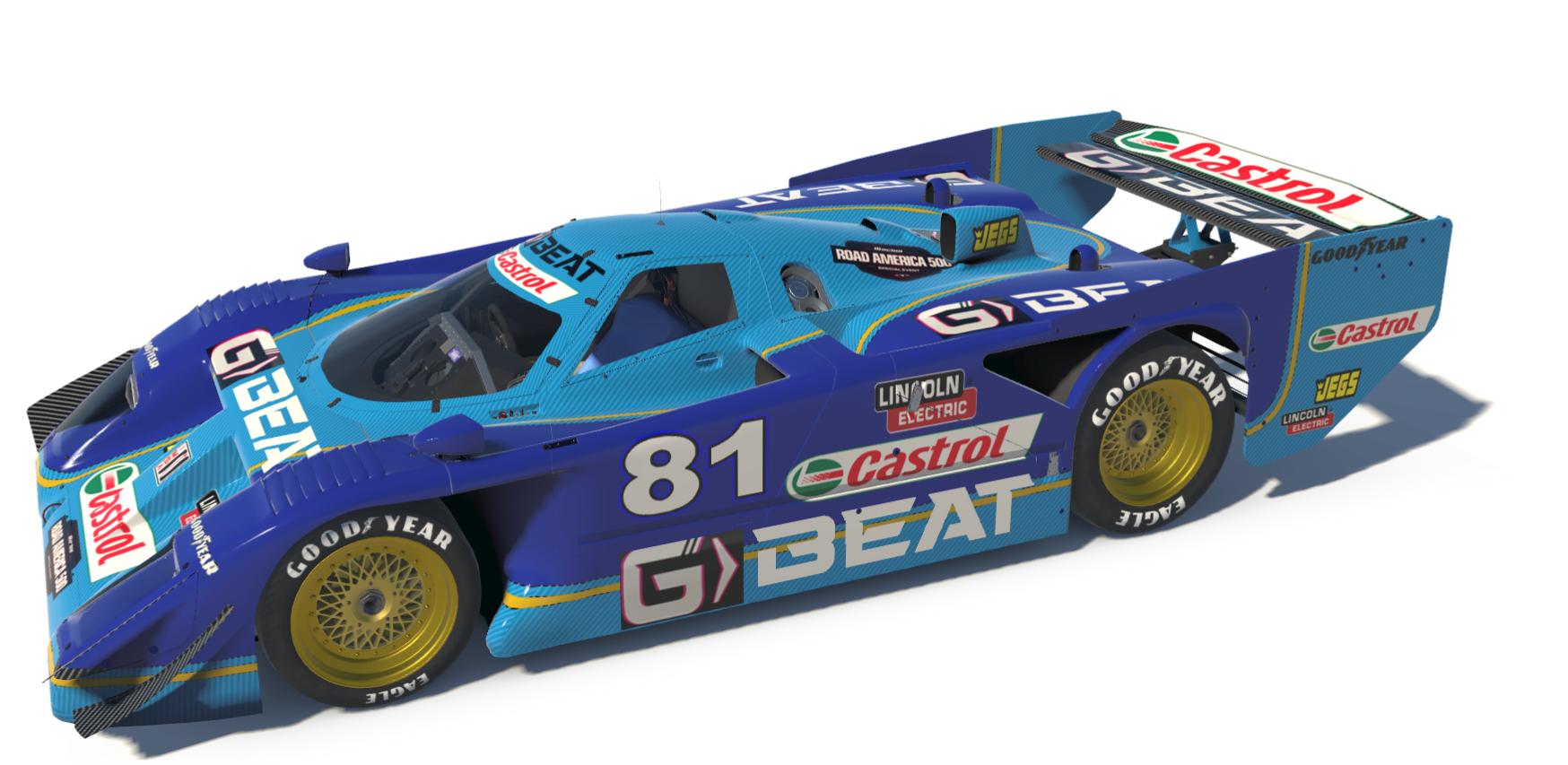 GBeat Blue Nissan GTP ZXT by Gene N. - Trading Paints