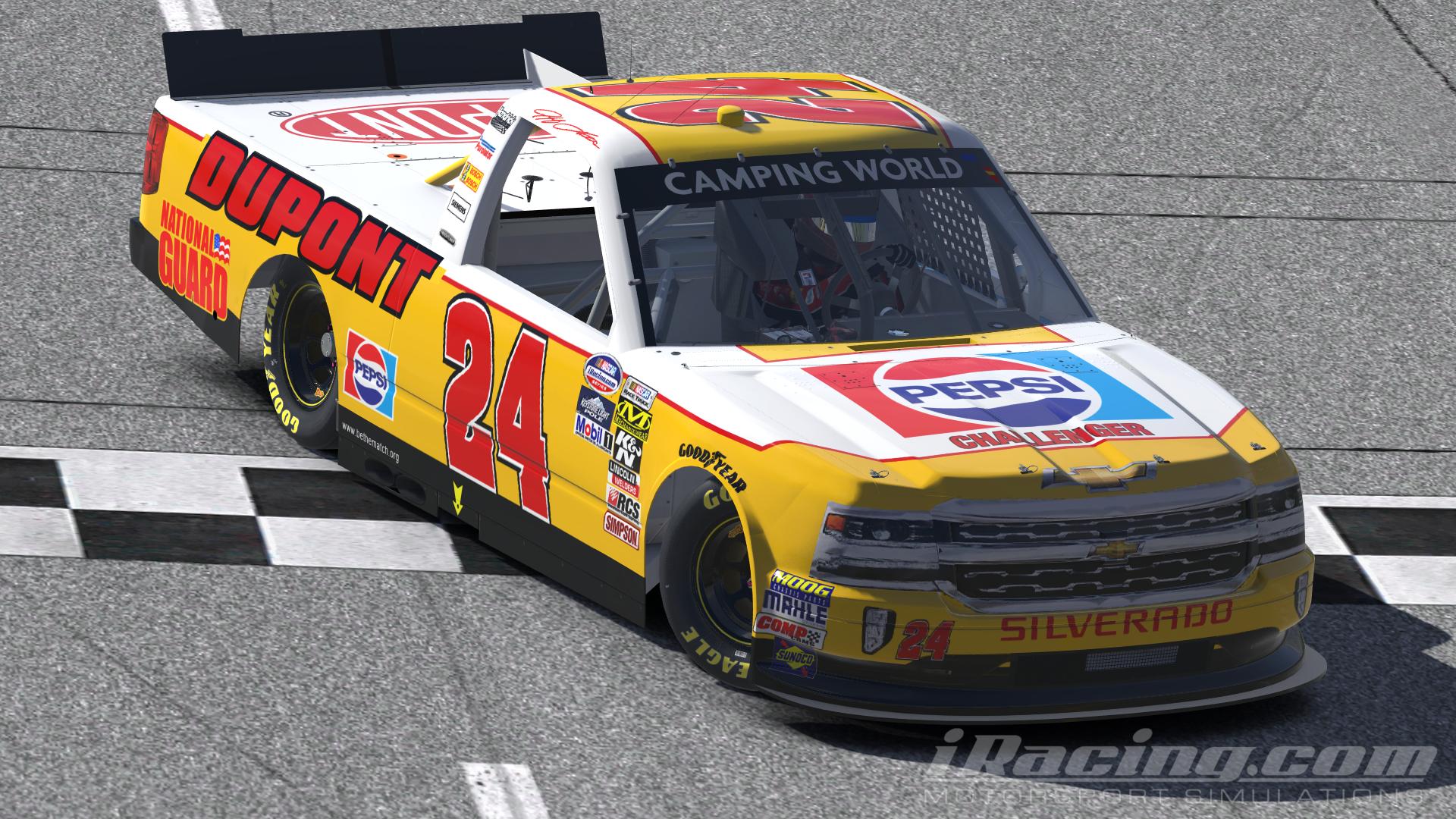 Jeff Gordon Dupont Pepsi Challenger Thowback by Wesley S. - Trading Paints