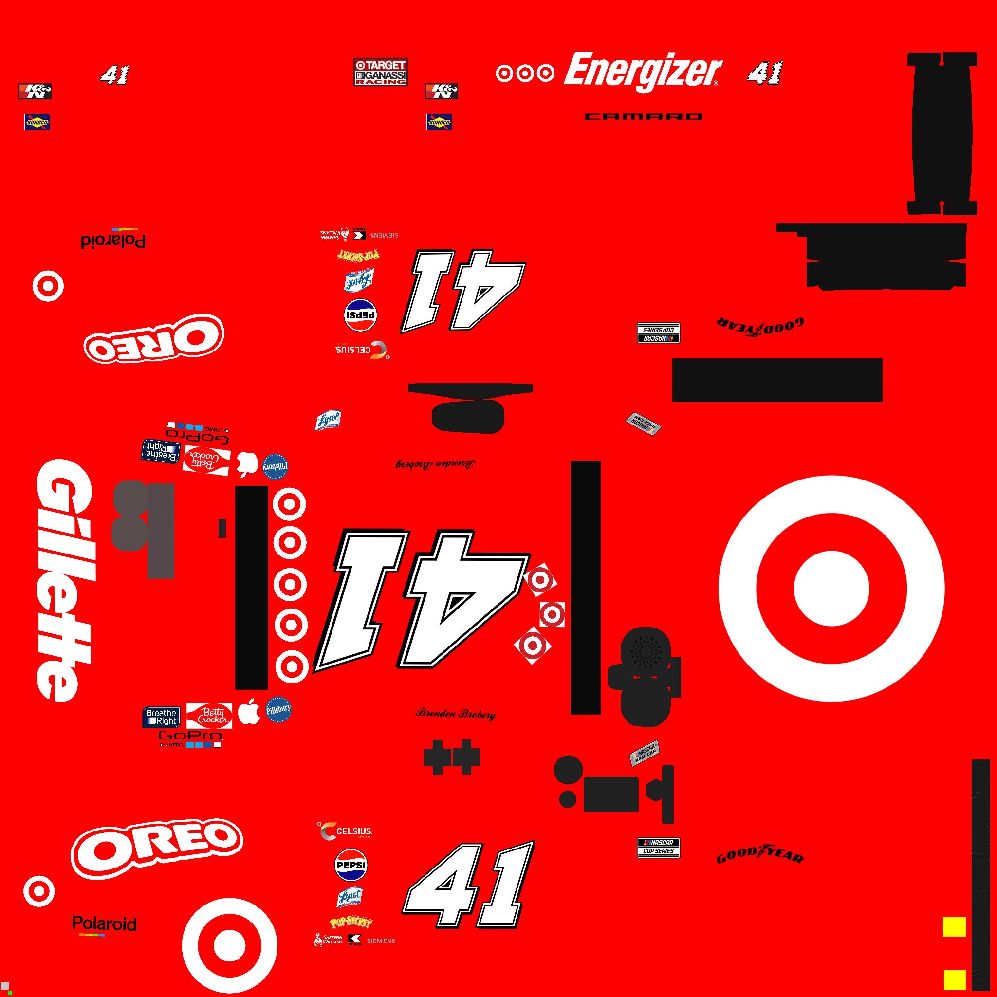 Target Oreo 2024 Sprint Cup Car by Brenden Broberg - Trading Paints