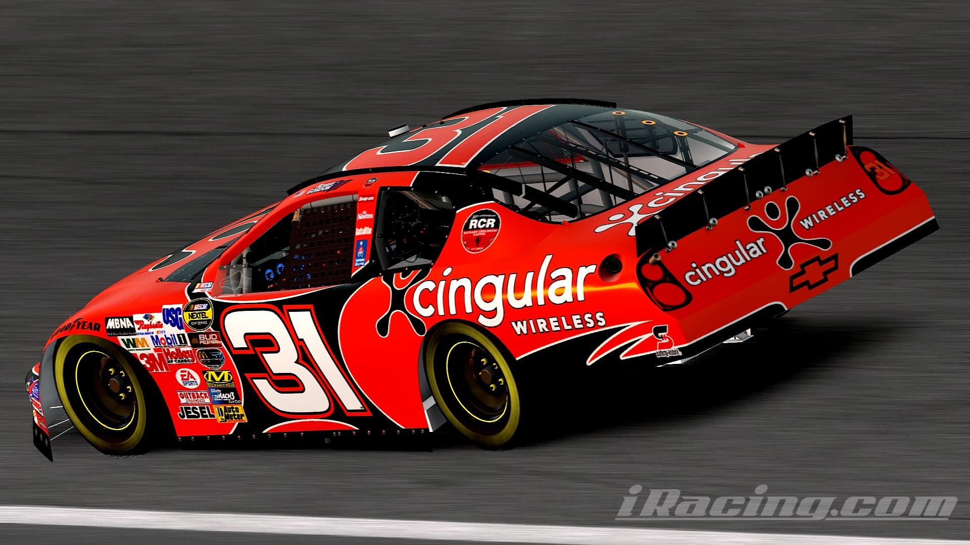 #31 Robby Gordon 2004 Cingular Chevrolet Monte Carlo Sim Stamped Number ...