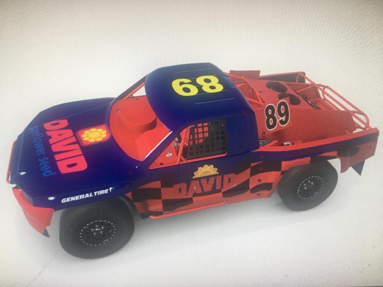 David sunflower seeds dirt truck by Shawn Dukes - Trading Paints