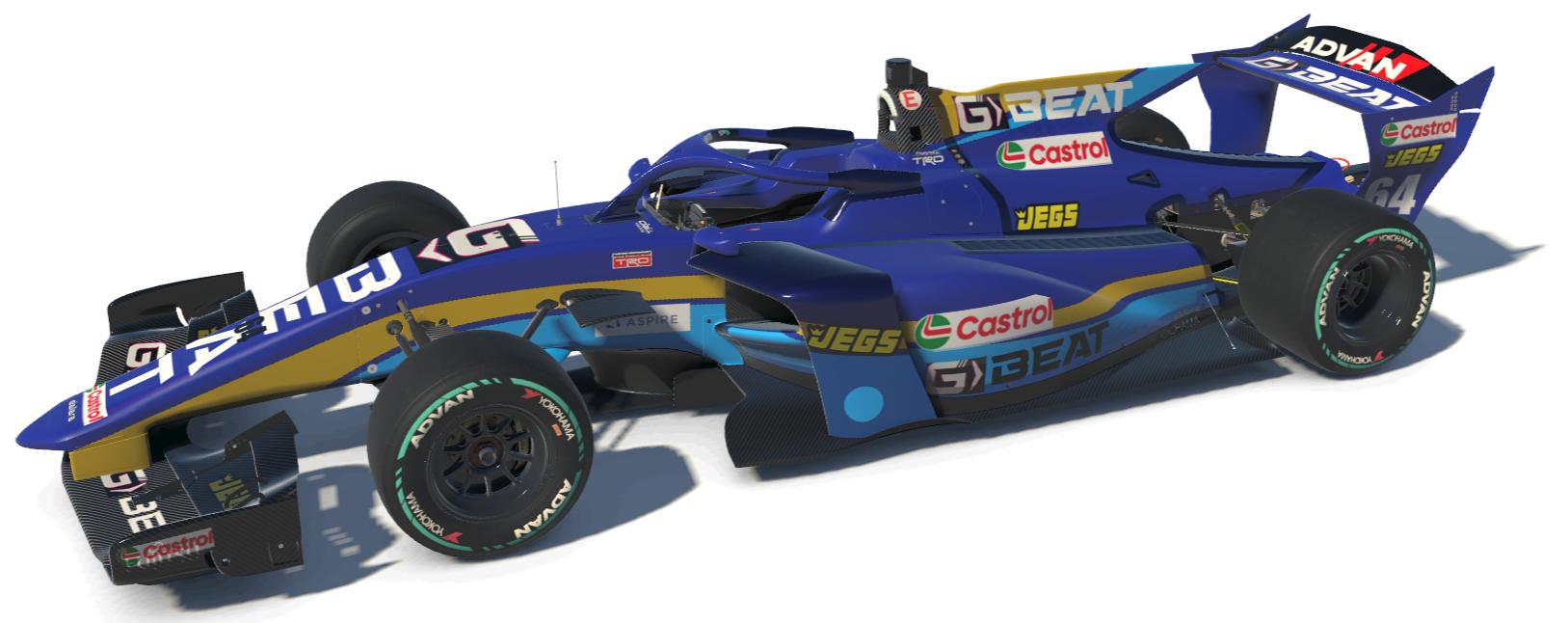 GBeat Blue SUper formula SF23 by Gene N. - Trading Paints