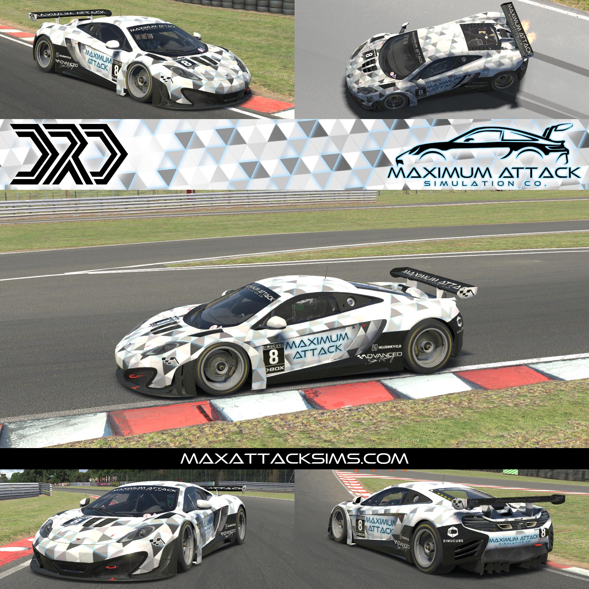 Maximum Attack Simulation Co - White Glow McLaren MP4 GT3 DRD by Perry ...