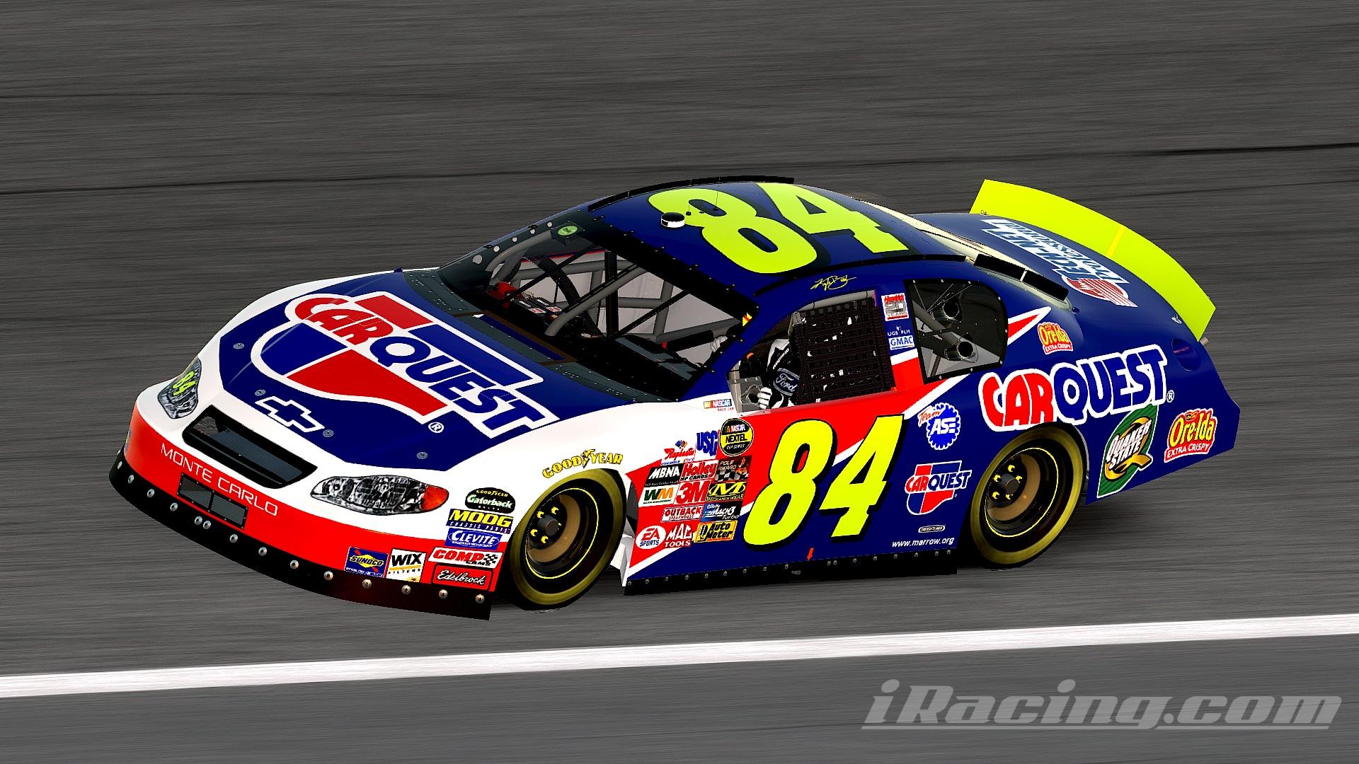 #84 Kyle Busch 2004 CarQuest Chevrolet Monte Carlo Sim Stamped Number by Christian Budd ...