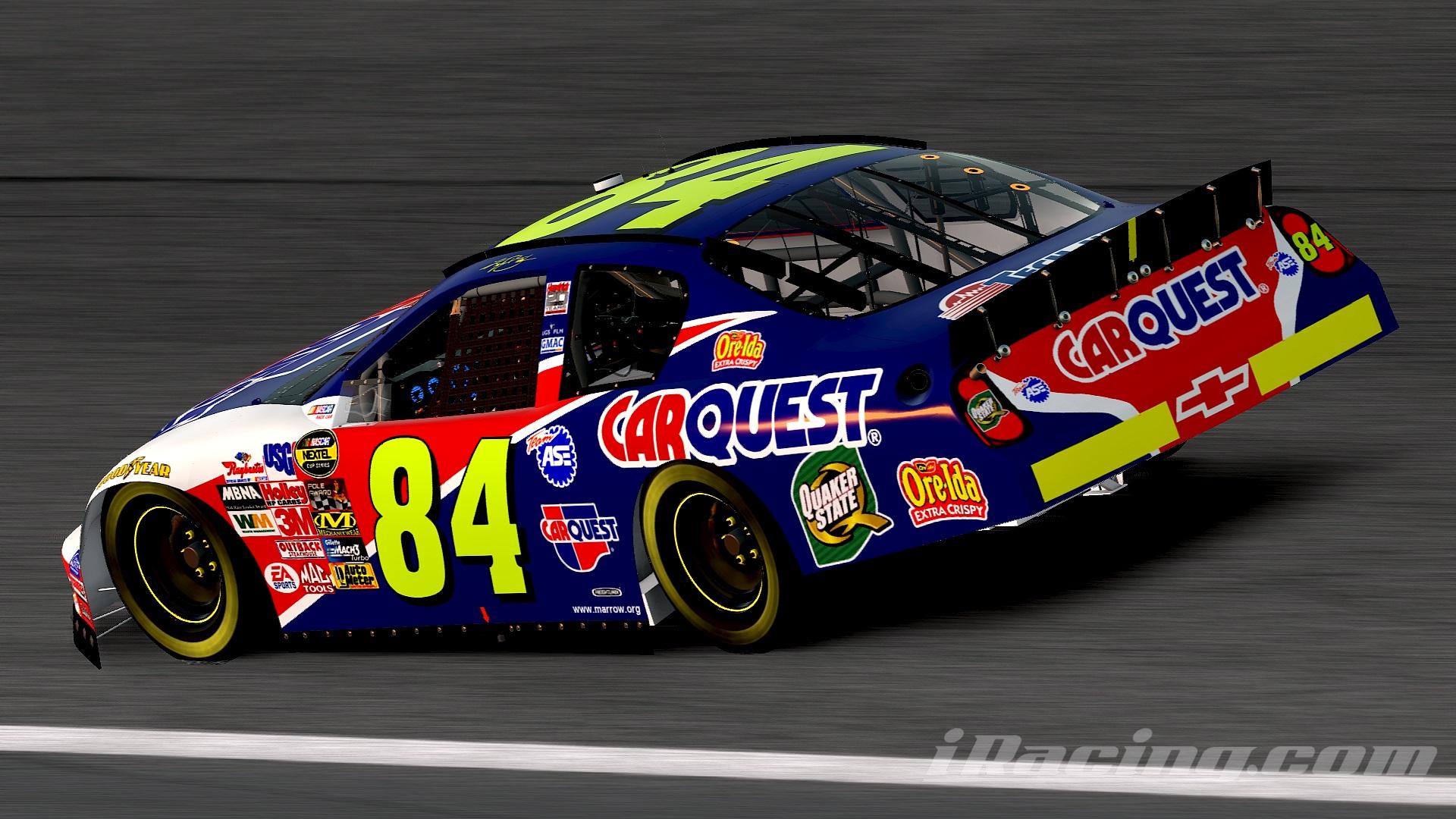 #84 Kyle Busch 2004 CarQuest Chevrolet Monte Carlo Sim Stamped Number ...