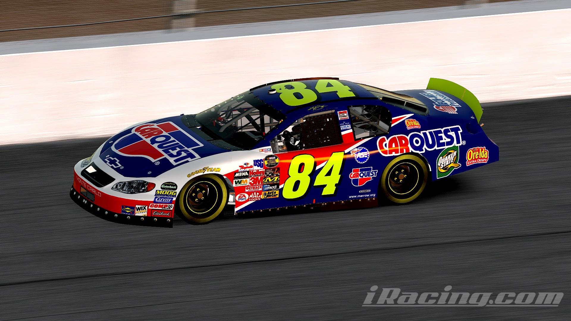 #84 Kyle Busch 2004 CarQuest Chevrolet Monte Carlo Sim Stamped Number ...