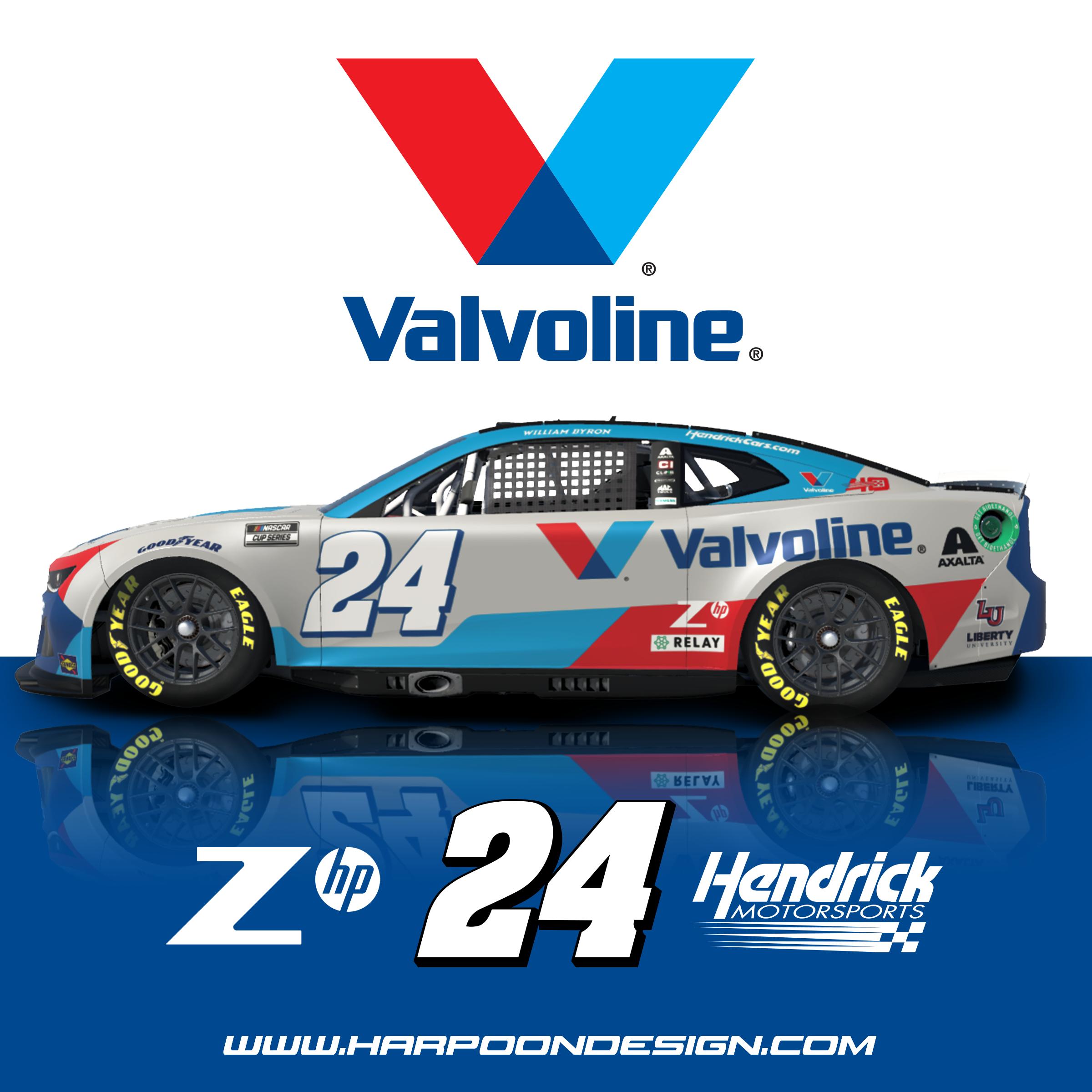 2024 William Byron Valvoline Camaro by Brantley Roden - Trading Paints