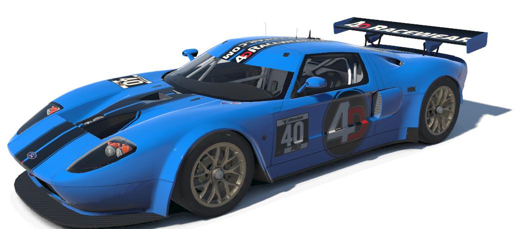 4Dracewear.com Ford GT3 Blue by Jim H. - Trading Paints