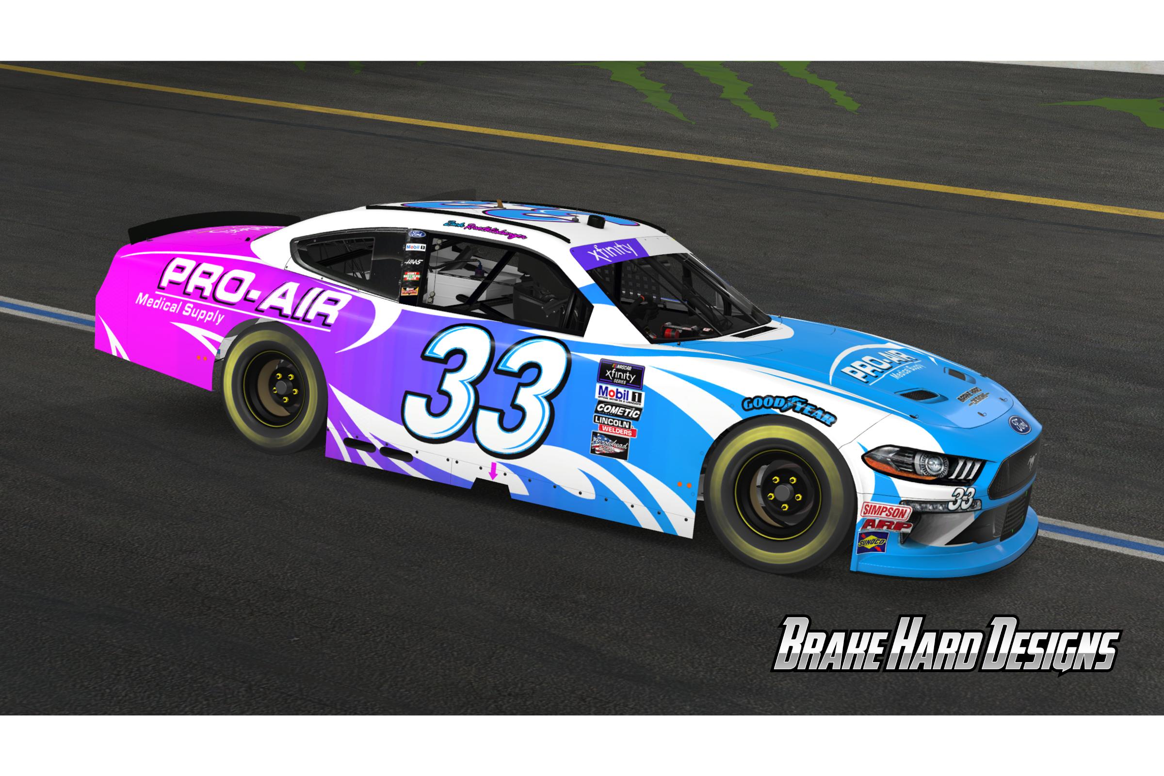 Zach Roethlisberger - 33 - Xfinity - White by Blake H. - Trading Paints
