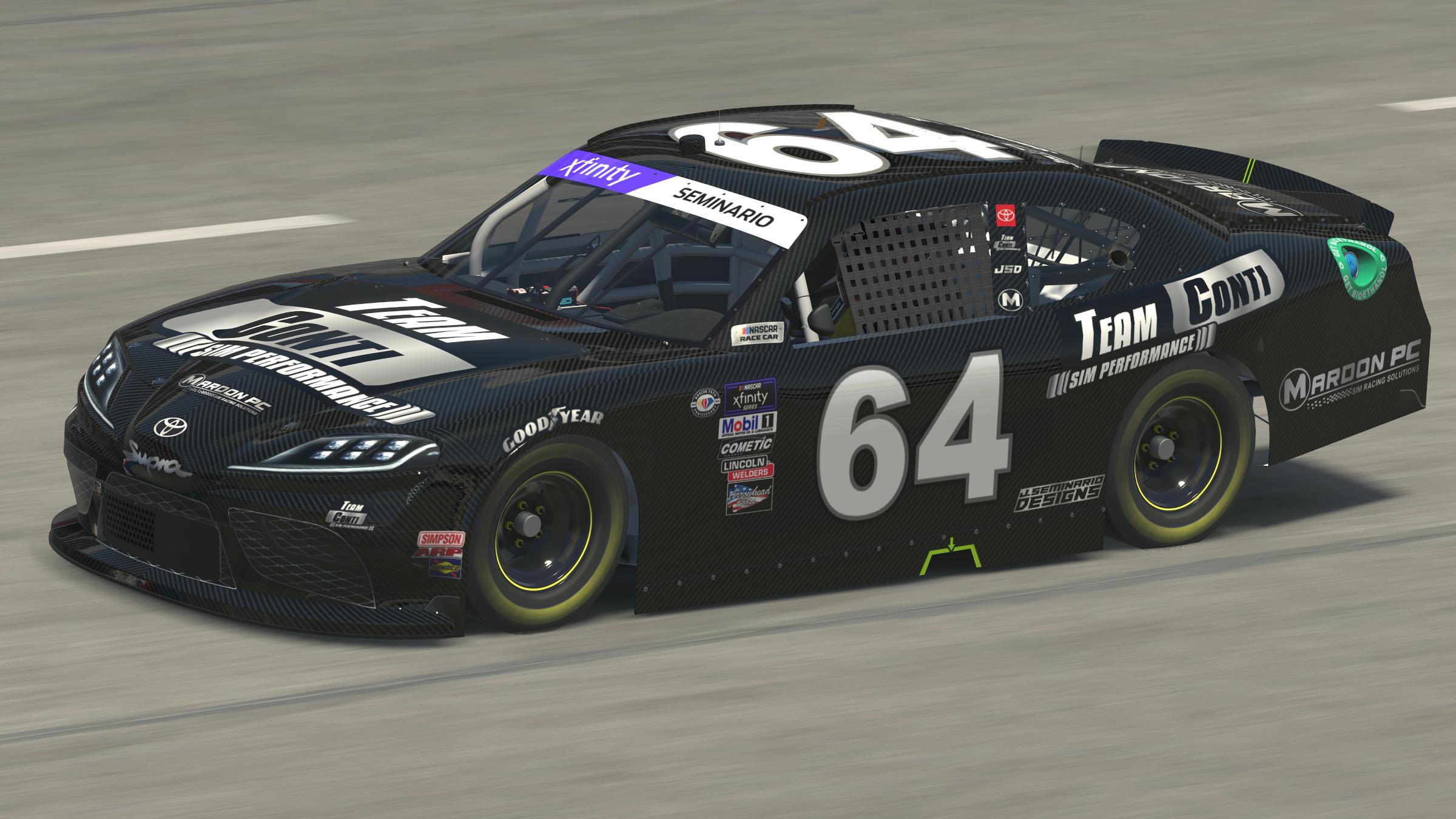 X-Finity Team Conti Sim Performance PTP Carbon Test Day Toyota by Johan ...