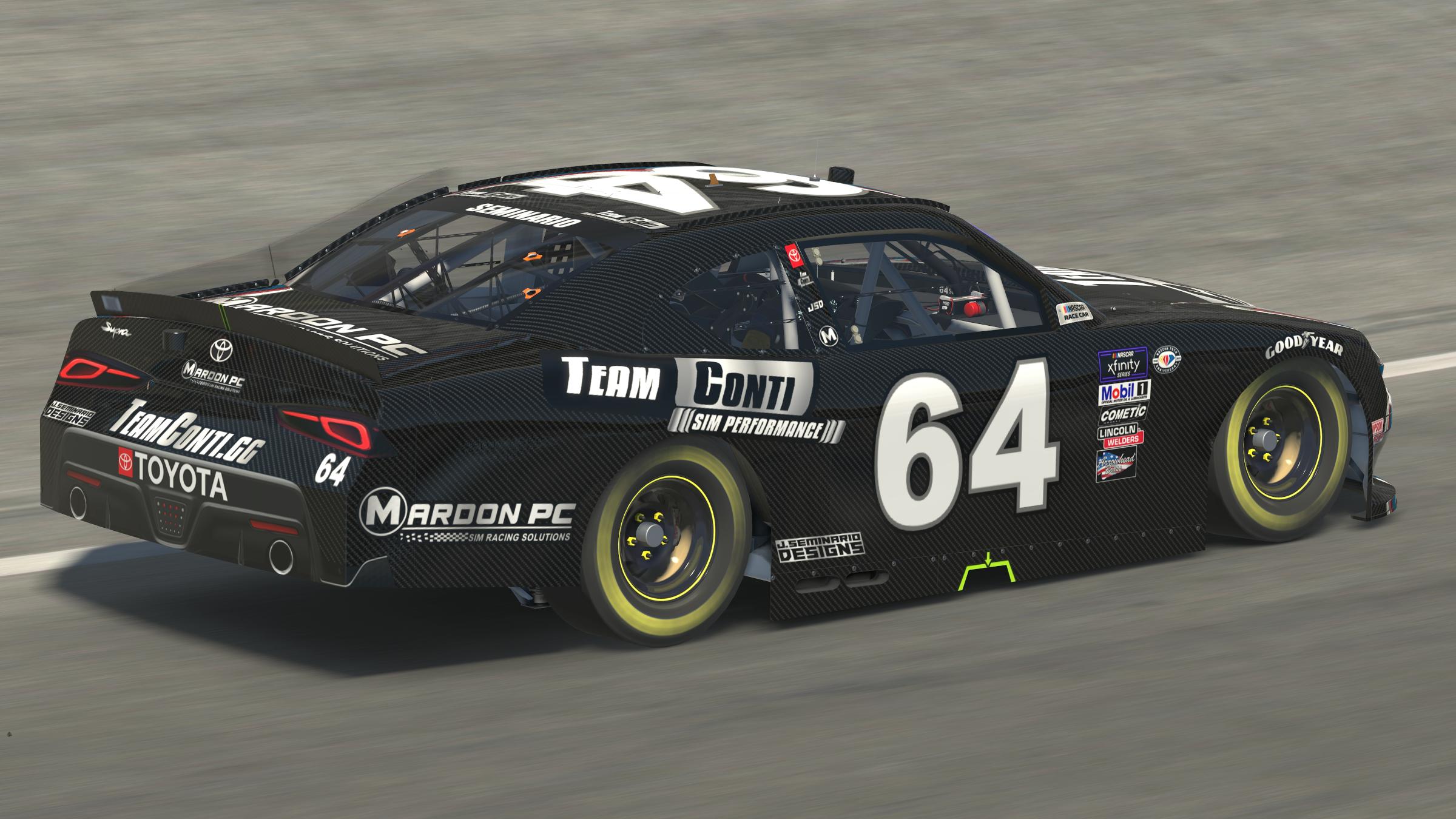 X-Finity Team Conti Sim Performance PTP Carbon Test Day Toyota by Johan ...