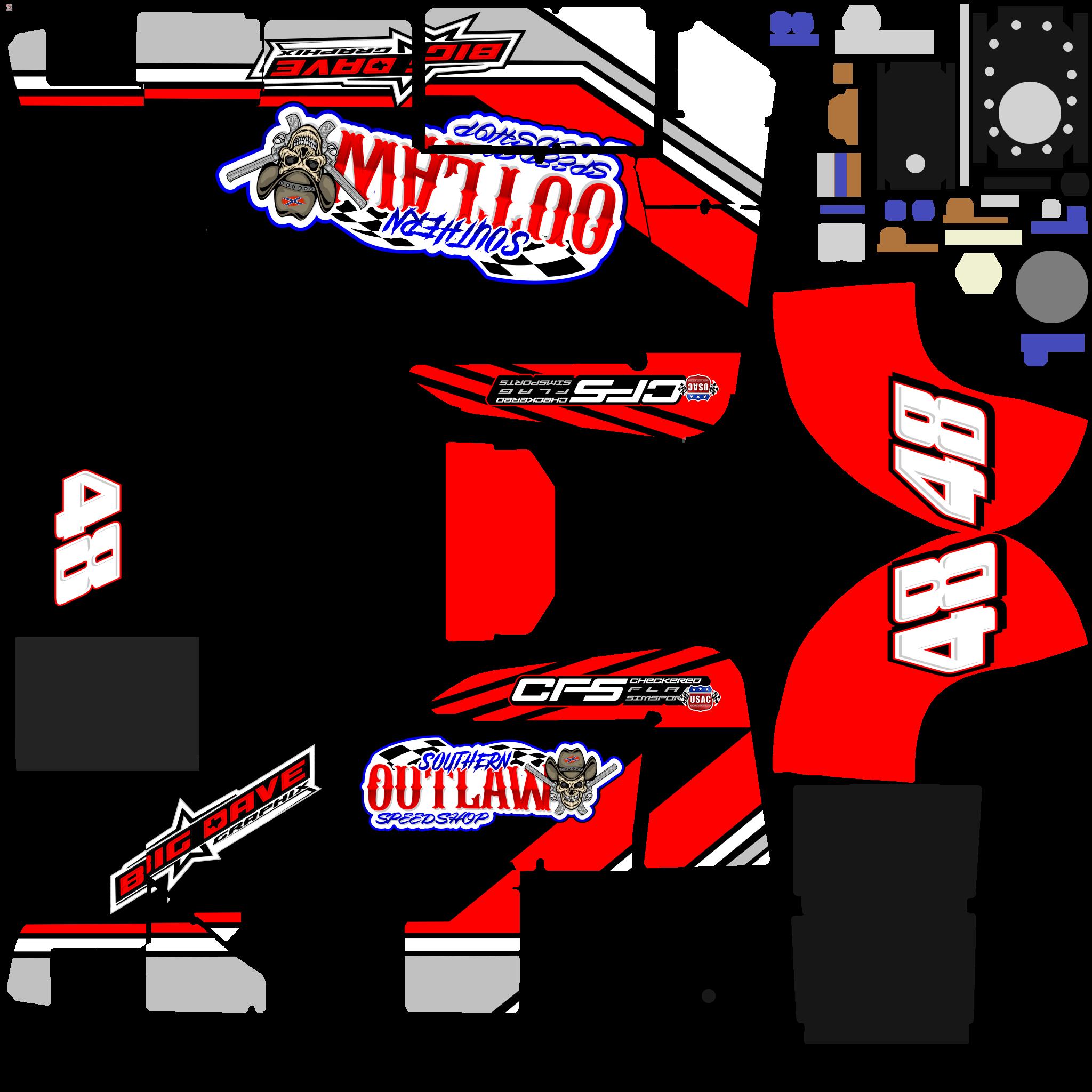 48 sos team miget by Davis Lemaster - Trading Paints