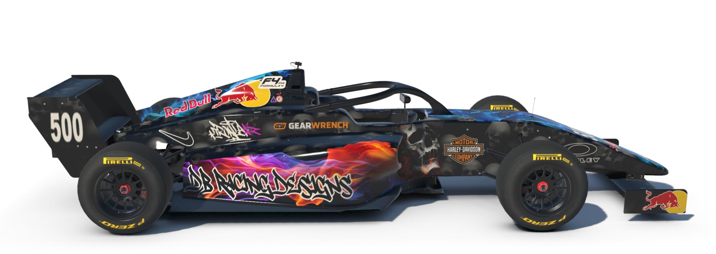 Formula IR04 DB Racing Designs Skull by Drew Bennedick - Trading Paints