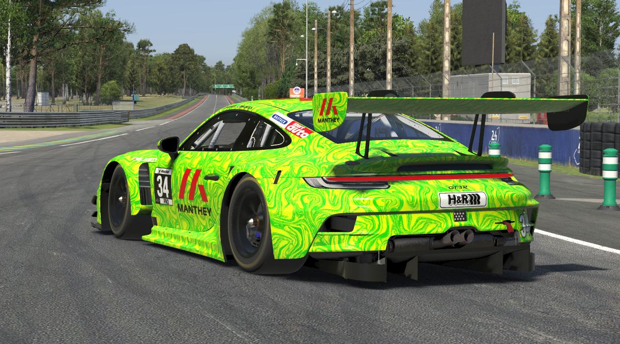 Porsche 992r GT3 Manthey Racing 2022 NLS 7 grello camo by Hugo Hebert ...