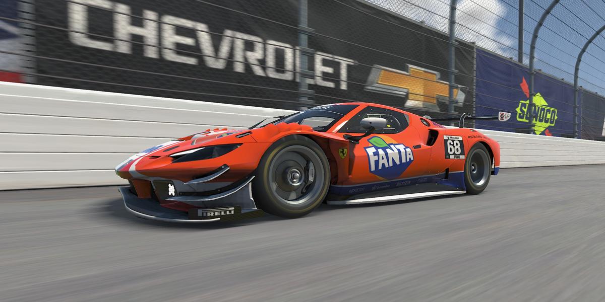 Fanta Ferrari F296 by Erik Bolwerk - Trading Paints
