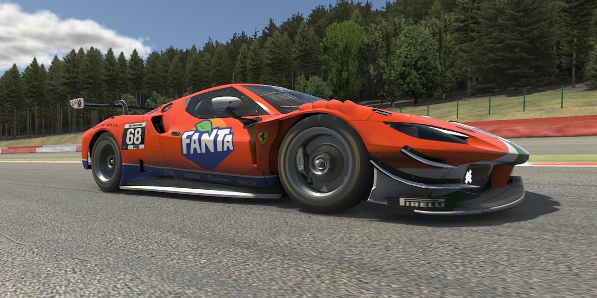 Fanta Ferrari F296 by Erik Bolwerk - Trading Paints