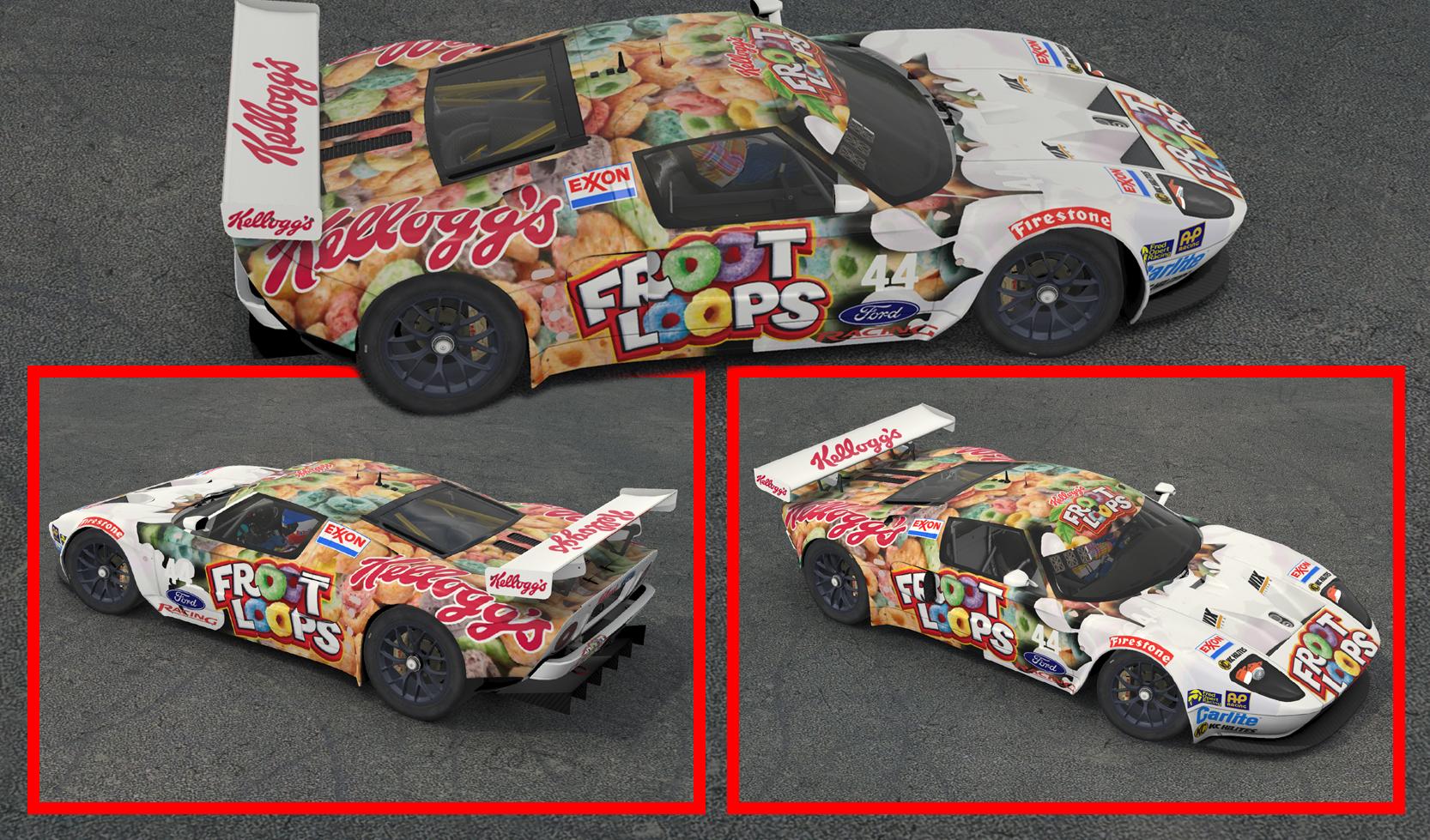 Ford GT3 Fruit Loops by Clyde Coman - Trading Paints