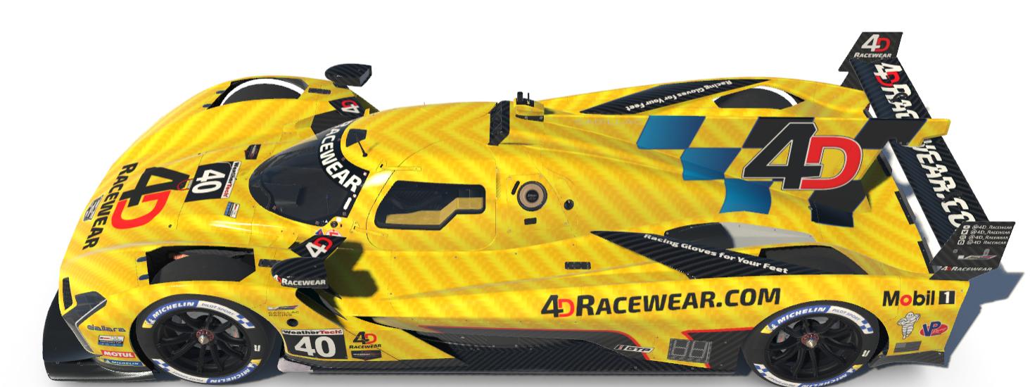 4DRacewear.com Cadillac GTP Yellow black by Jim H. - Trading Paints