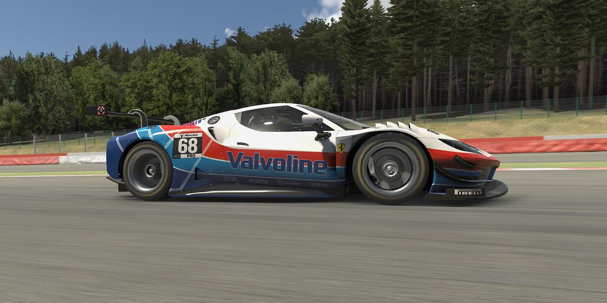Valvoline Ferrari F296 GT3 by Erik Bolwerk - Trading Paints