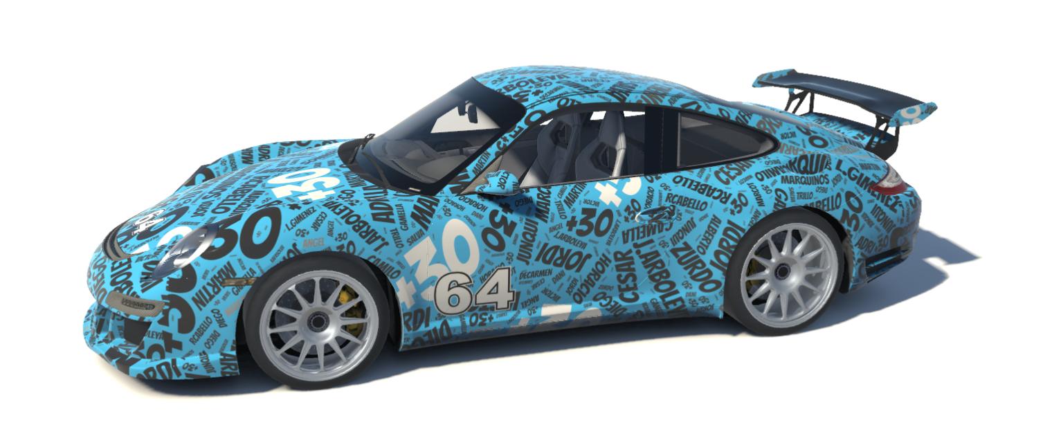 RUF RT 12R Track md30 nube nombres azul by Jesús Arboleya - Trading Paints