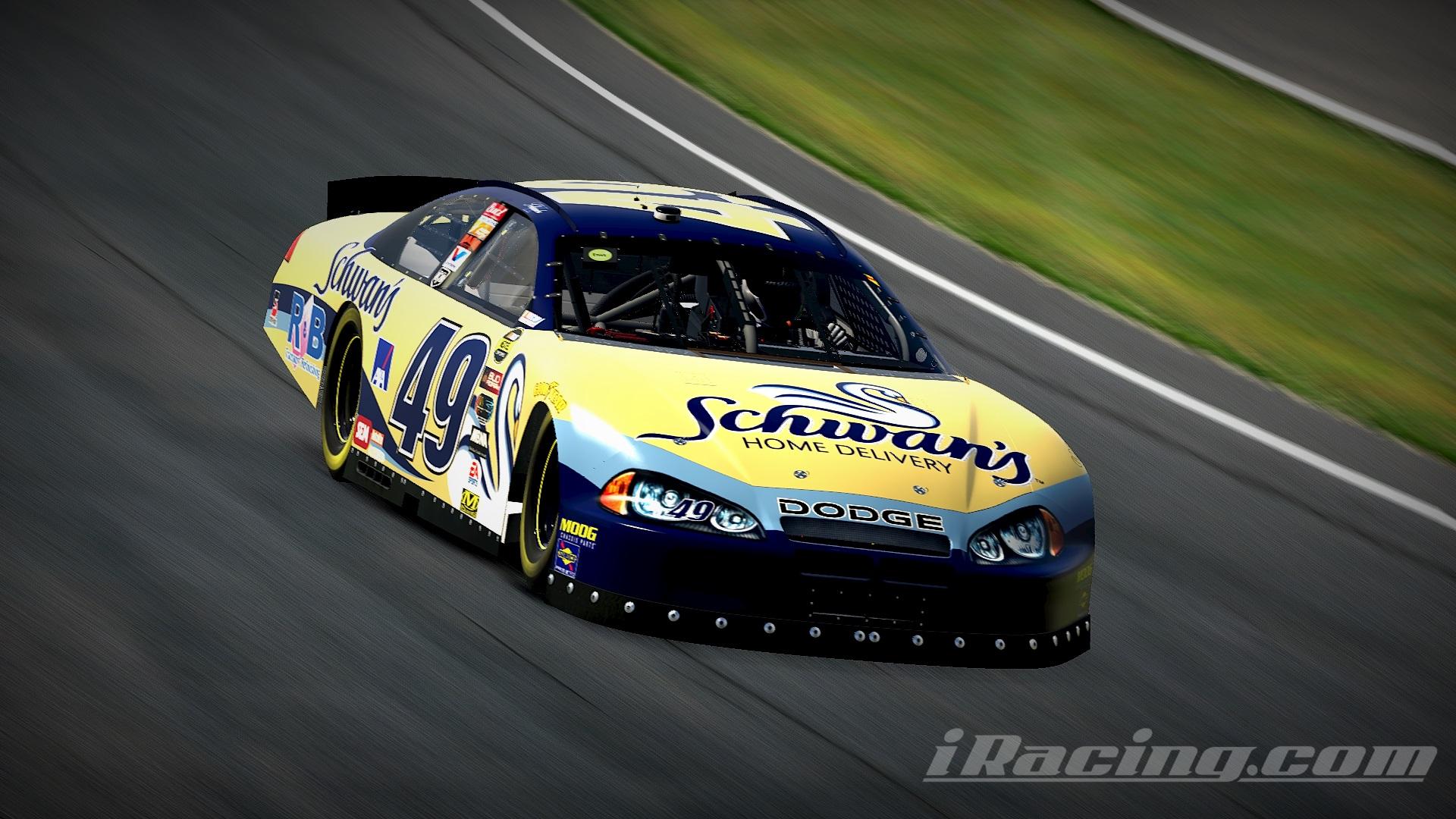 #49 Ken Schrader 2004 Schwans Home Service Dodge Sim Stamped Number by Christian Budd - Trading ...