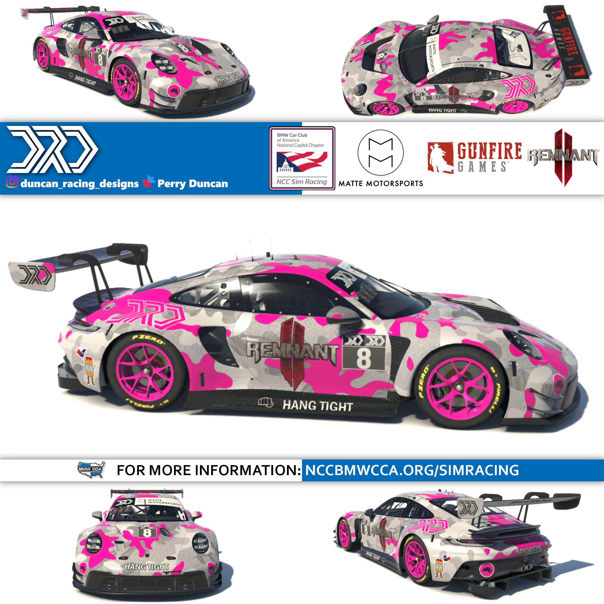 BMW CCA NCC C. Fletcher Hang Tight - Porsche GT3 R (992) GT3 by Perry ...