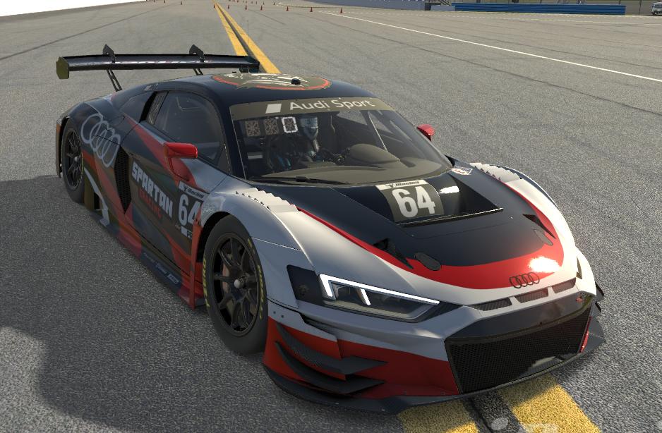 Audi R8 Spartan eRacing Paint by Matt Wolf - Trading Paints