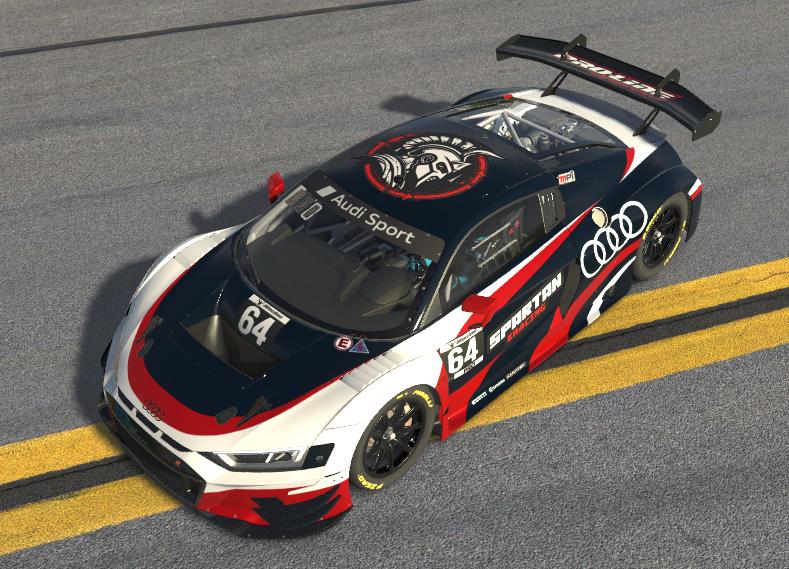 Audi R8 Spartan eRacing Paint by Matt Wolf - Trading Paints