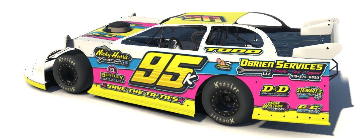 Jacob Todd 2024 Super Late Model by Brandon Bolton - Trading Paints