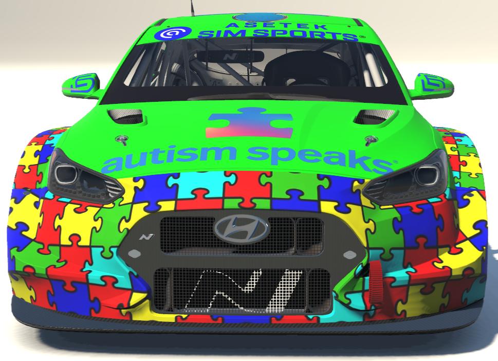 Autism Speaks Hyundai Veloster N by Todd Schwarz - Trading Paints