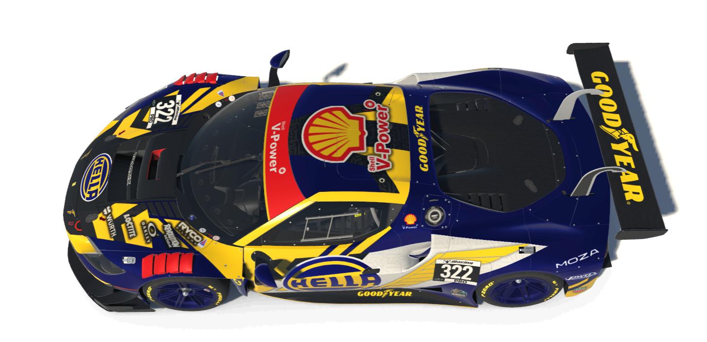 Hella Goodyear Tractix Racing Ferrari 296 GT3 V2 by Adam Burhop ...
