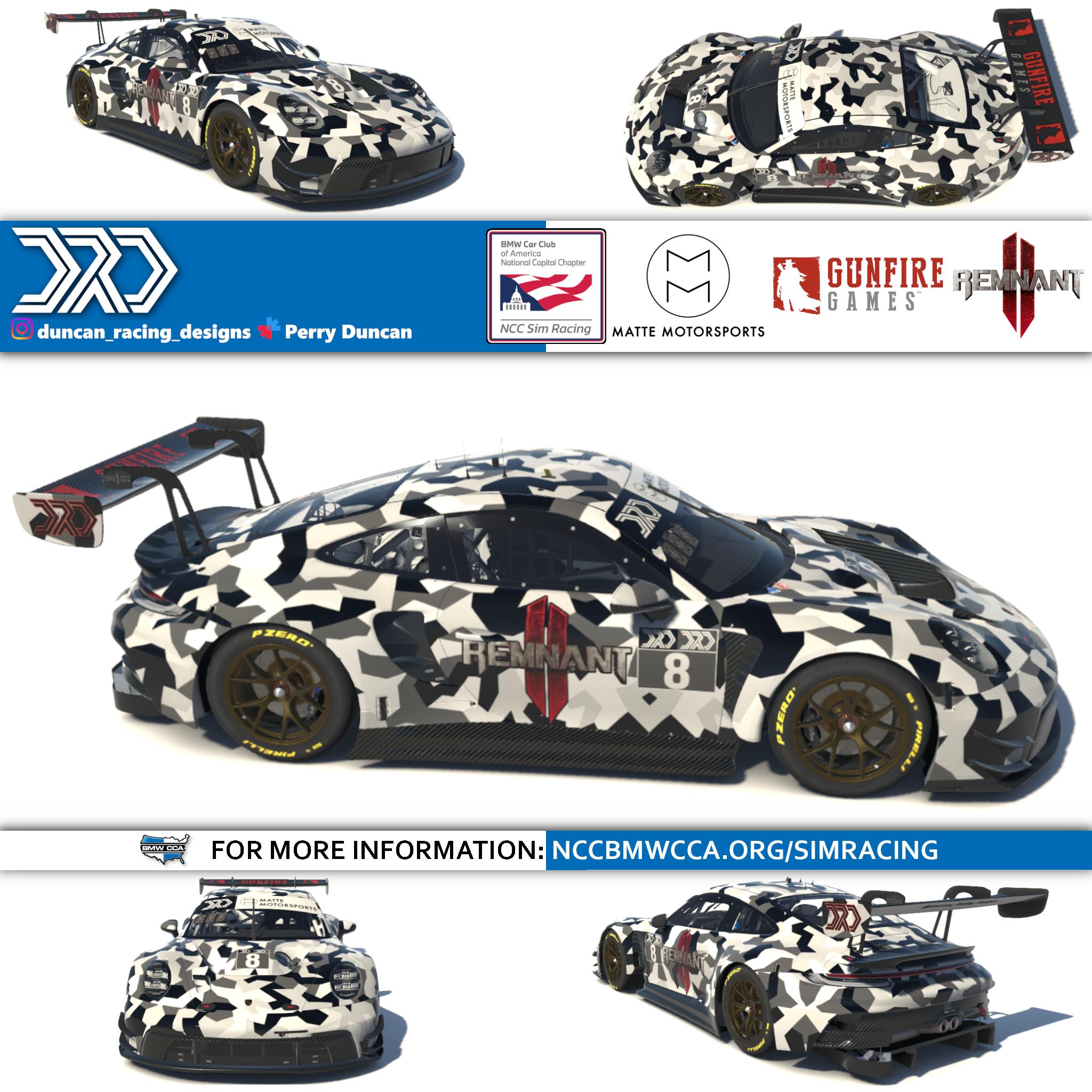BMW CCA NCC Geo Snow Camo - Porsche GT3 R (992) GT3 by Perry Duncan ...