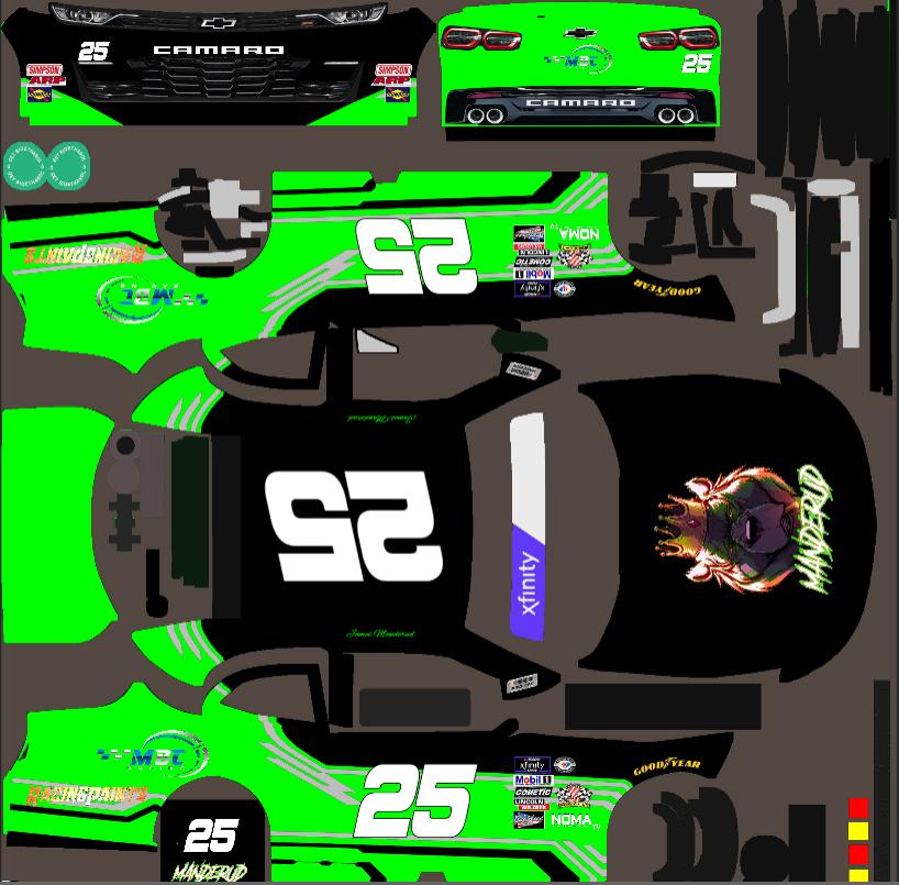 Manderud xfinity by Larry Kantoris Jr - Trading Paints
