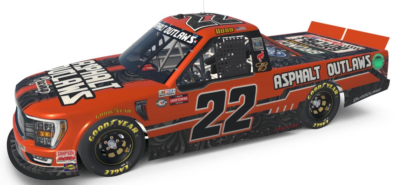 #22 hoss orange AOR by Mark B. - Trading Paints